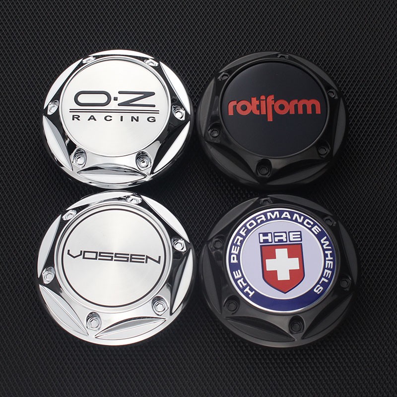 4pcs vossen center caps for rim 68mm OD/61.5mm ID rotiform wheels hub ...