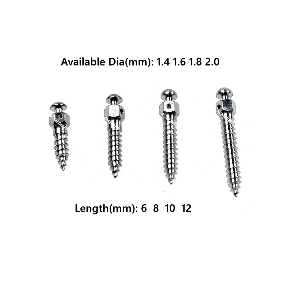 10Pieces Dental Mini Screw Micro Implants Spring Elastics Achor Screws ...