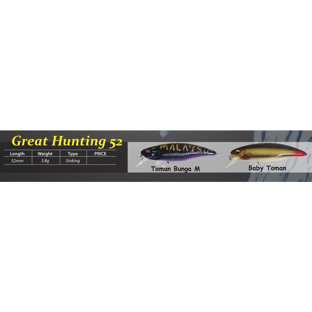 MEGABASS fishing lure GREAT HUNTING 52 SHALLOW DIVING JERKBAITS ...