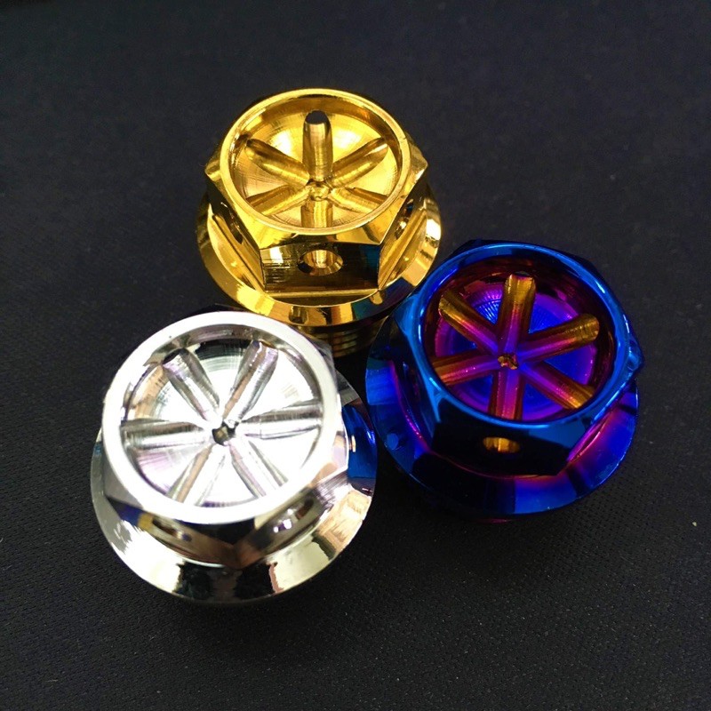Oil Plug Nut Fine Thread Xmax raider /Honda Yamaha (Flower Drill) Each ...