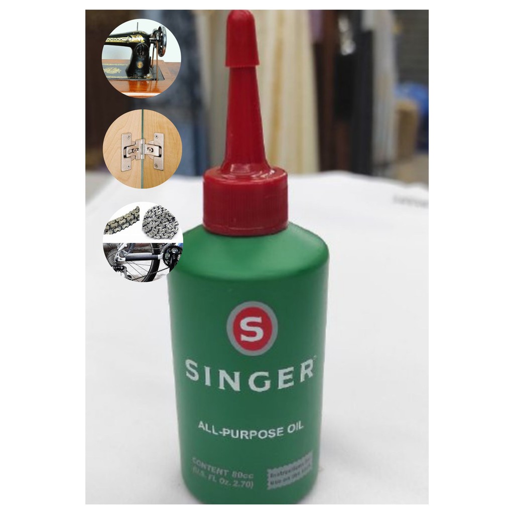 SINGER ALL-PURPOSE Sewing Machine Oil 80cc / Minyak Mesin Jahit SINGER ...