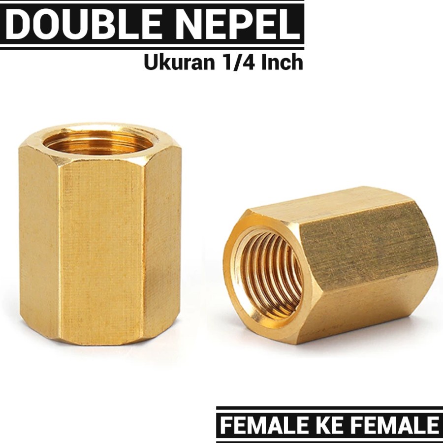 Nepel connector double thread female 1/4 inch electric dc sprayer pump ...