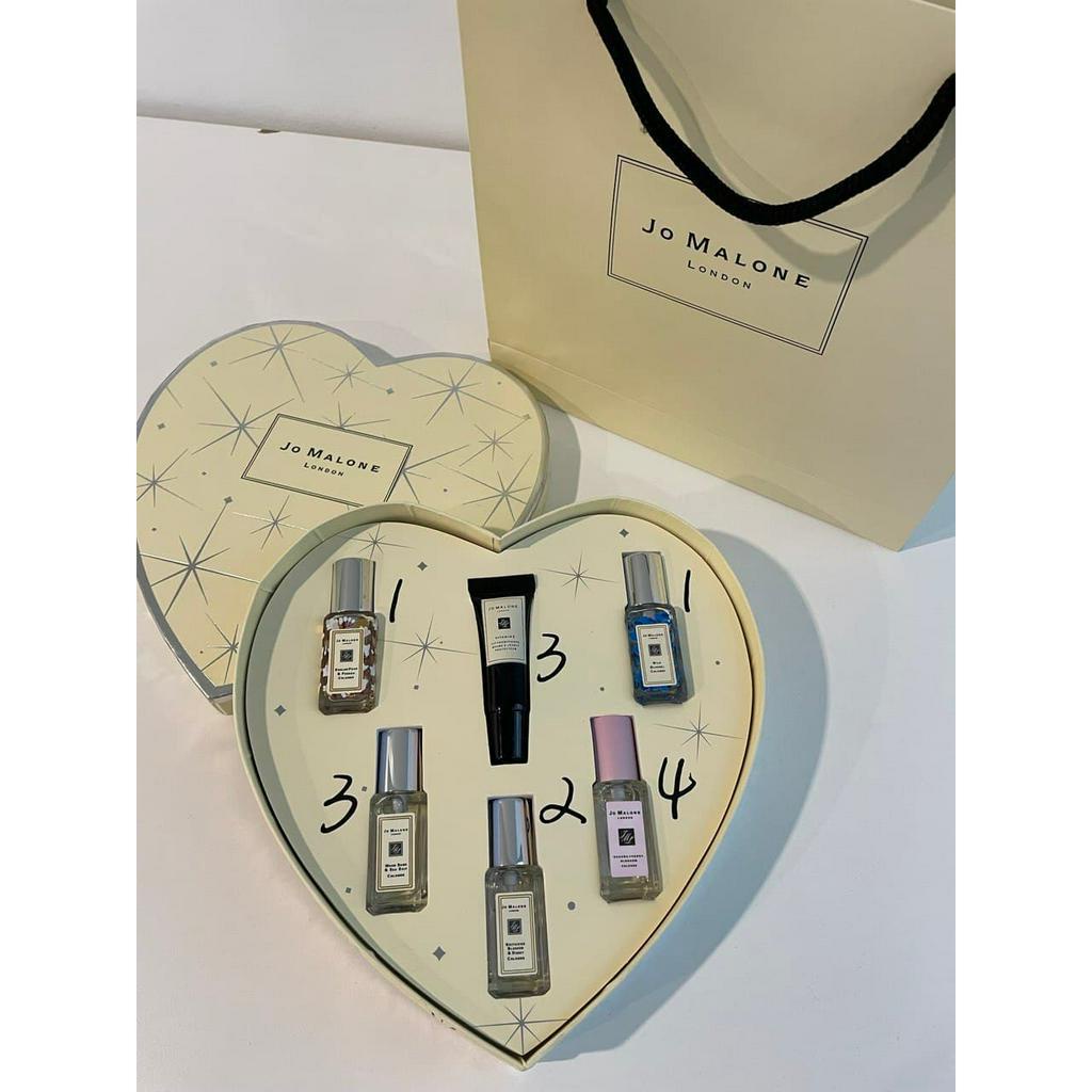 (ORI) HEART SHAPE SET FOR WOMEN (5 MINI +1 LIP BALM) | Shopee Malaysia