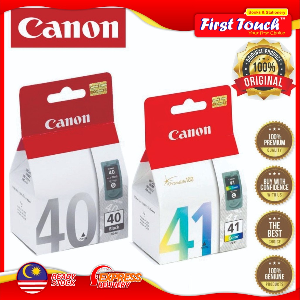 Canon PG-40 / CL-41 Original Ink Cartridge For Printer iP1200 / iP1880 ...