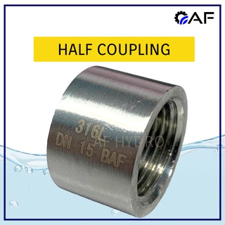 Stainless Steel SS316 Half Coupling Fitting 1/4” to 2” BSPT Female ...
