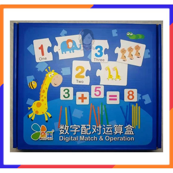 Educational Numbering Match & Calculation Mathematic Learning for Kids ...