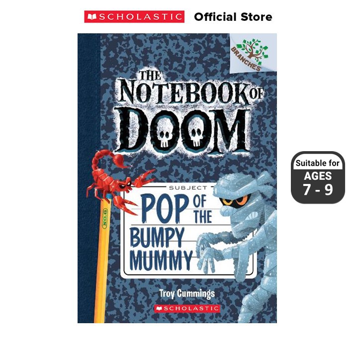 Scholastic The Notebook Of Doom 6 Pop Of The Bumpy Mummy Branches ISBN ...