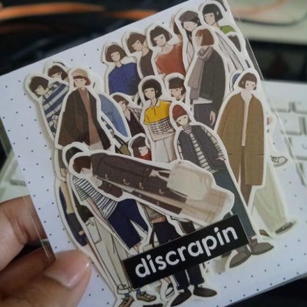 (DSP) 43pcs GIRL STICKER AESTHETIC GIRL STICKER/STICKER BUJO DAILY ...