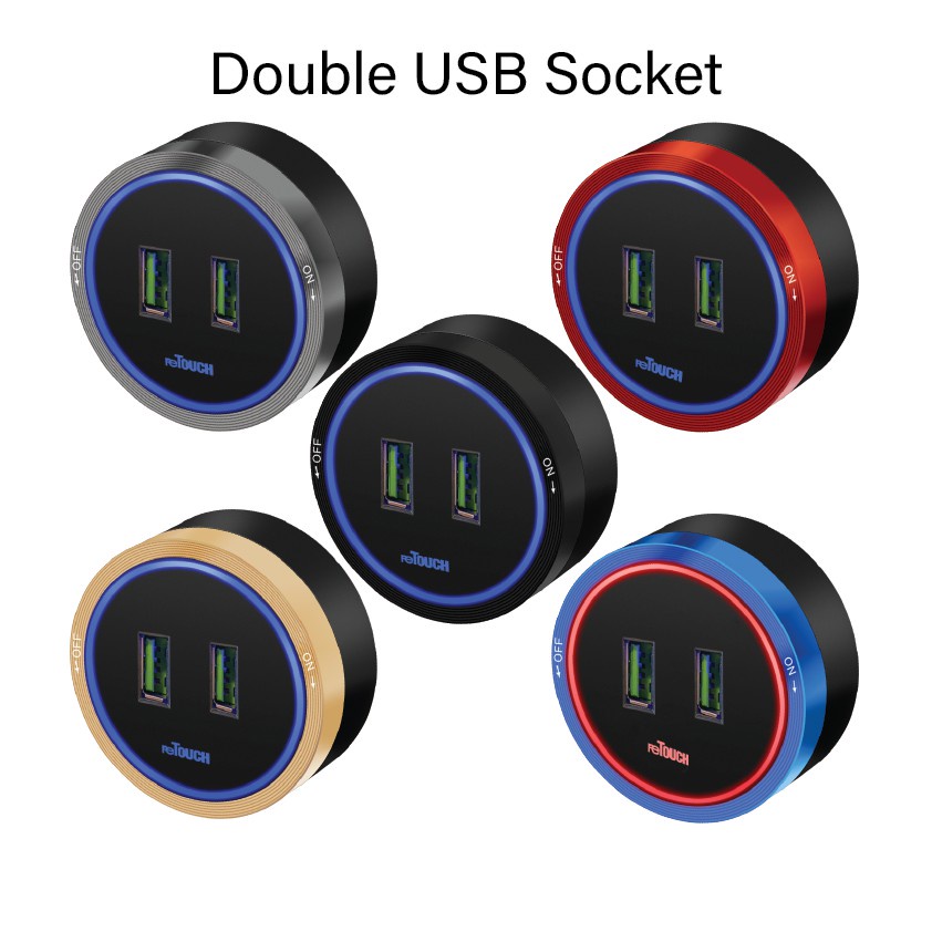 RETOUCH 32A Power Track/Universal Socket/ Usb Socket With LED Light ...