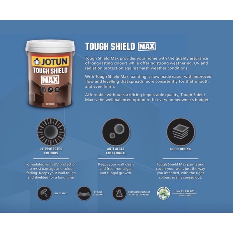 Jotun Tough Shield Max 5Liter | Shopee Malaysia