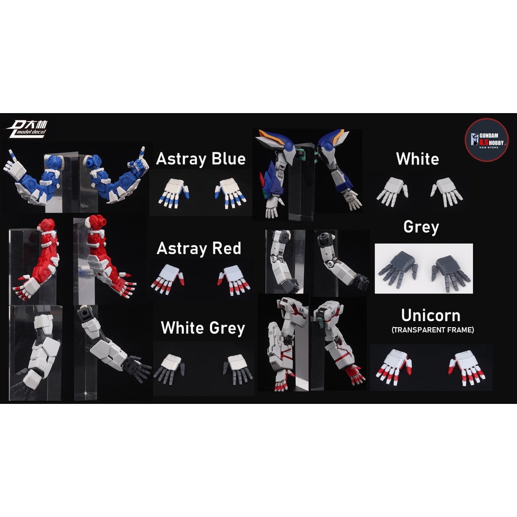 [Dalin] - Movable Gundam Hand - MG Gundam Articulated Hand Set (MG 1/ ...