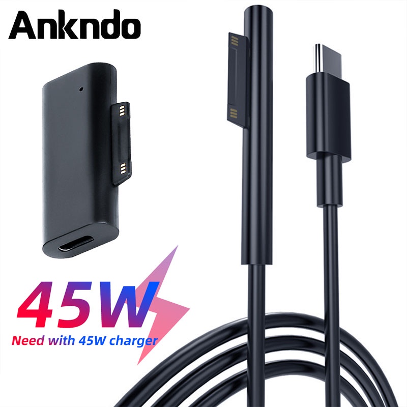 Ankndo USB Type C Power Supply Charger Adapter 45W 15V 3A PD Fast ...