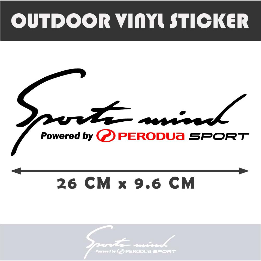 Sport Mind Perodua Sport Car Decal Sticker | Shopee Malaysia