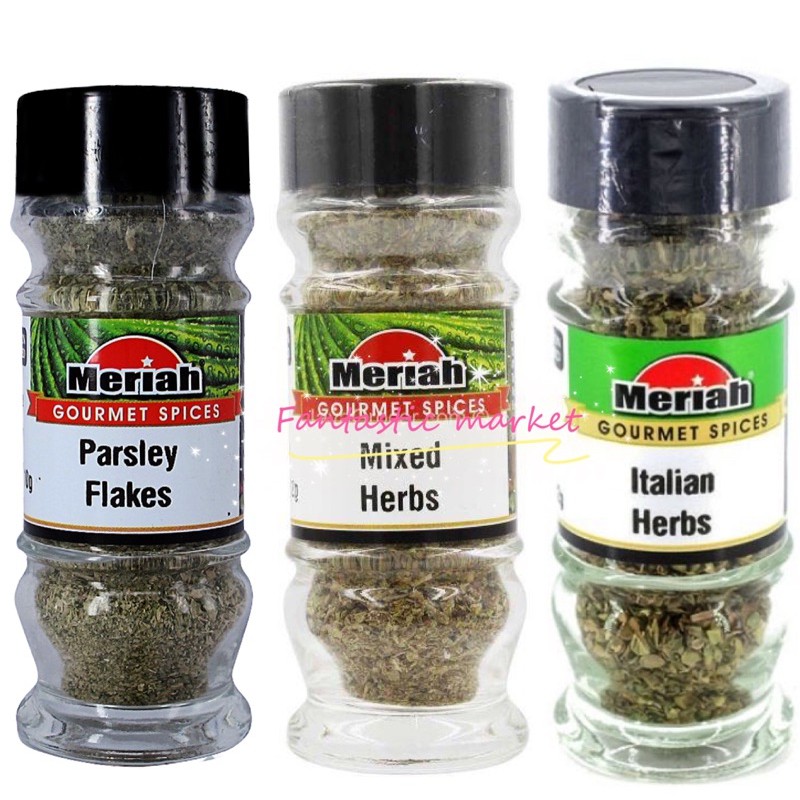 【Herbs&Spices】Meriah Italian Herbs/Mixed Herbs/Parsley Flakes (Bottle ...