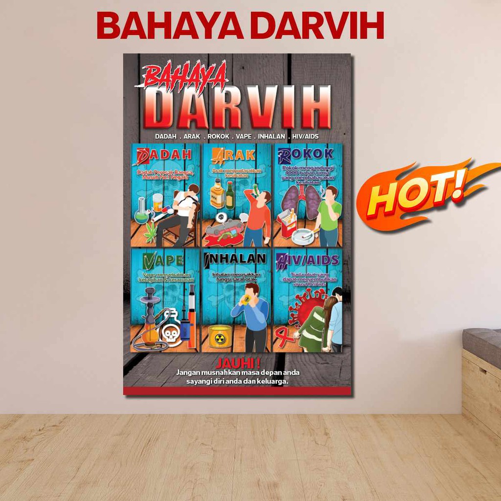 Poster Keceriaan Sekolah, Bahaya DARVIH, Merokok,Dadah,Arak,Inhalan,HIV ...
