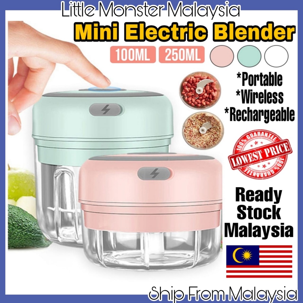 Rechargeable Multipurpose Mini Blender Baby Food Processor Mincer Meat ...