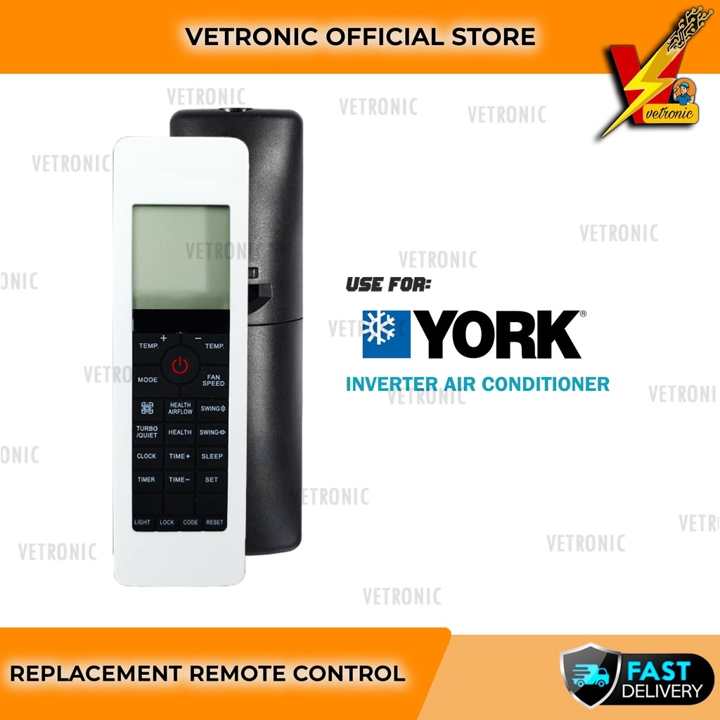 YORK Air Conditioner Aircond Remote Control YWM5J10AAS-W YWM5J13AAS-W ...