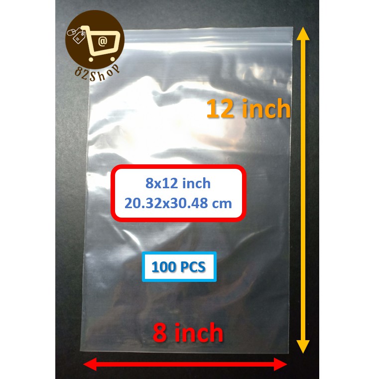 Zip Lock Plastic Bag 8x12 inch Small Item Sample Packing Zip Lock ...