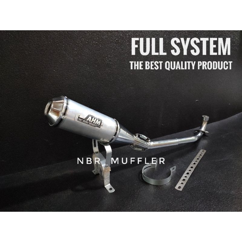 Ahm racing exhaust all duck supra x 110/125/blade/revo/kharisma/jupiter ...