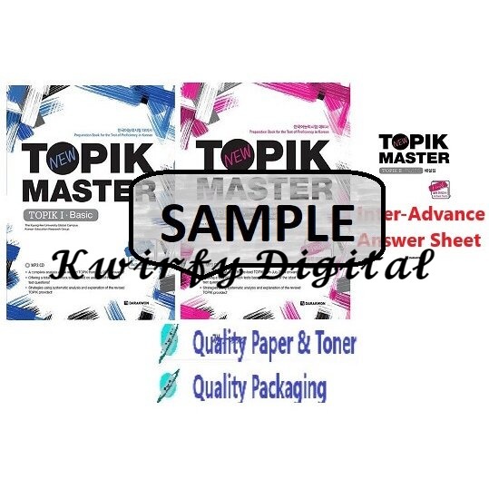 [🌟PRINTED🌟] New Topik Master- Basic / Inter-Advanced┃ [FREE AUDIO] | Shopee Malaysia