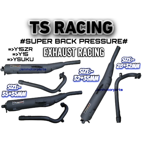 Y15ZR YSUKU Y15 EXHAUST RACING EKZOS RACING SUPER BACK PRESSURE TS ...