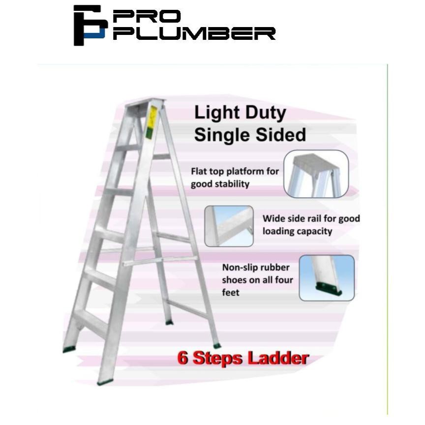 [6 STEPS] Tangga Lipat 6 Langkah Satu Sisi 6 Steps Single Sided Light ...