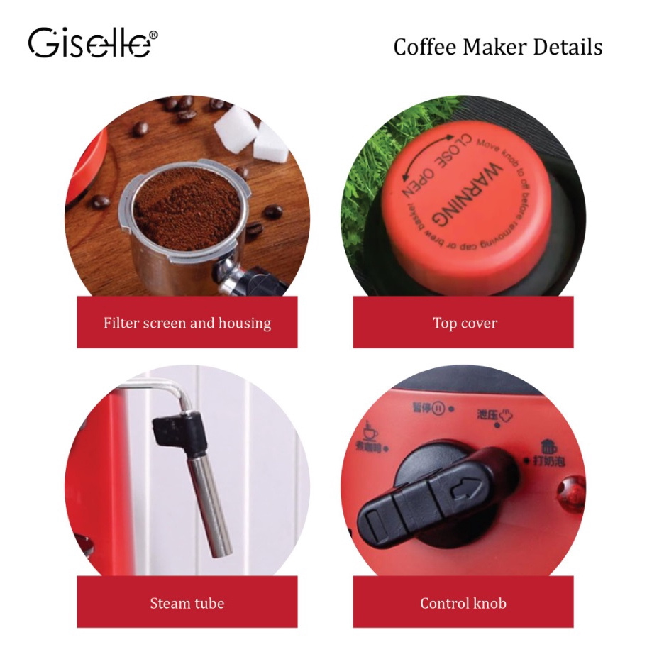 Ready stock Giselle Espresso Coffee Milk Bubble Maker Machine 800W ...