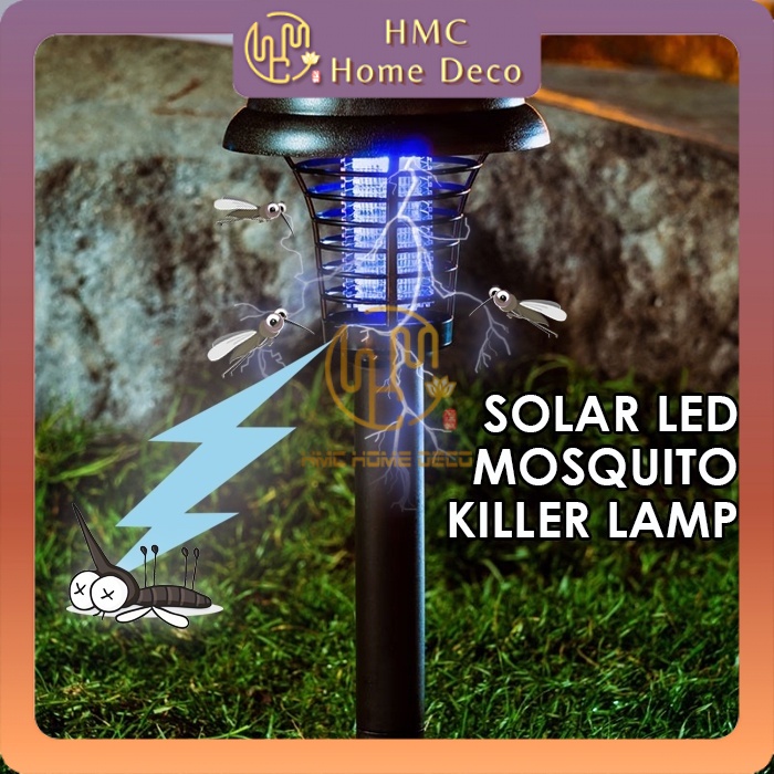 HMC Solar Powered Mosquito Killer LED Lamp Anti Mosquito Insect Pest ...
