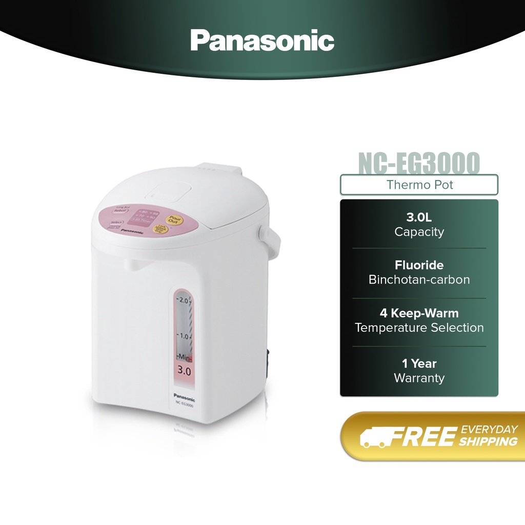 Panasonic 3L Thermo Pot 6 Hours | Periuk Thermo [NC-EG3000] | Shopee Malaysia
