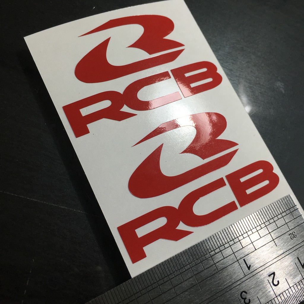 RCB RACING BOY STICKER (2 pcs) / YAMAHA / HONDA / KAWASAKI / CAR ...