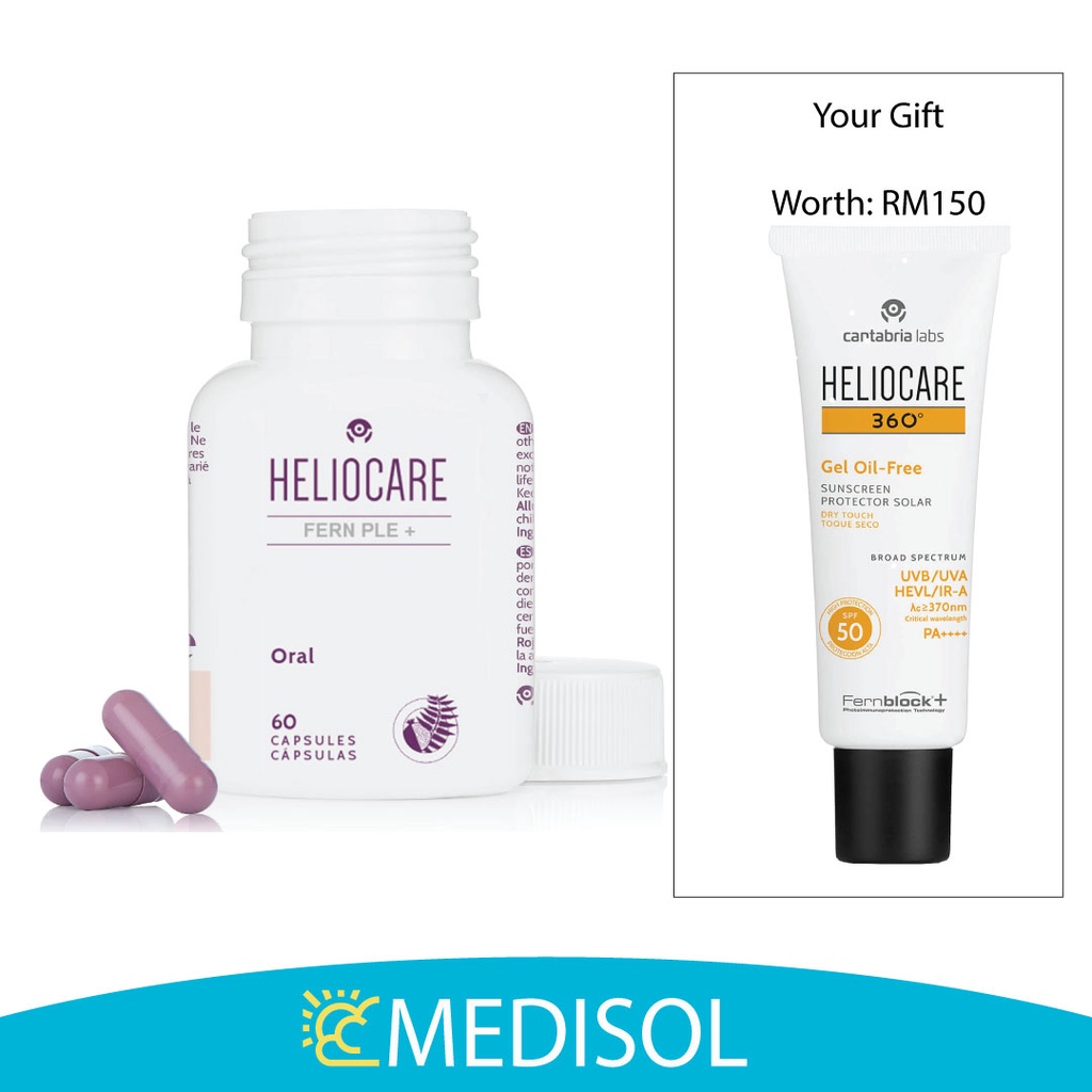 Medisol Heliocare Fern 240mg Plus Oral Anti Oxidant & Glow Skin ...