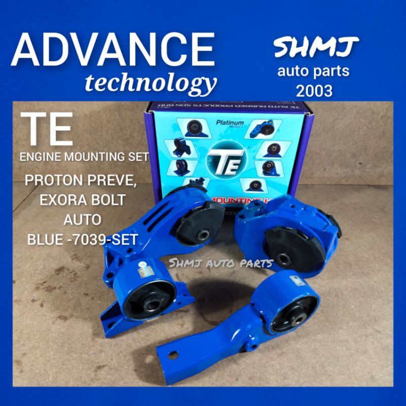 TE BLUE PROTON PREVE, EXORA BOLD ENGINE MOUNTING KIT SET （BLUE-7039-SET ...