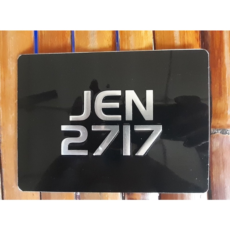 PLATE BESI MOTOR KETUK/ KETUK FLAT PLATE BESI MOTOR NUMBER/ NO PLATE ...
