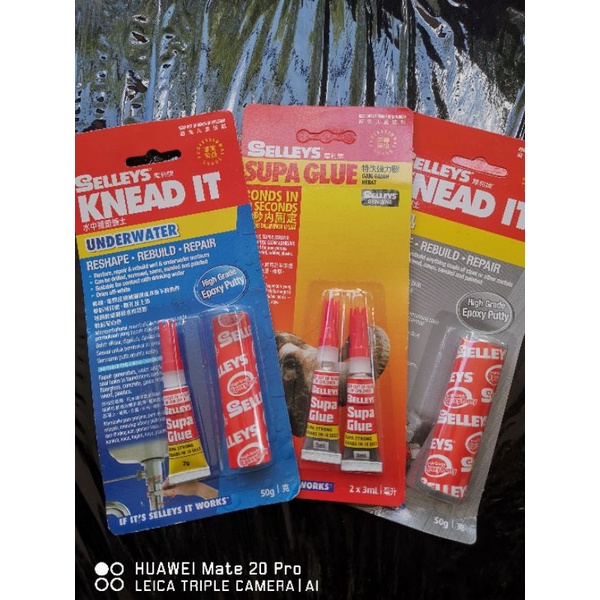 LS GEMILANG KNEAD IT SHELLEYS SELLEYS SUPER GLUE UNDERWATER EPOXY PUTTY ...