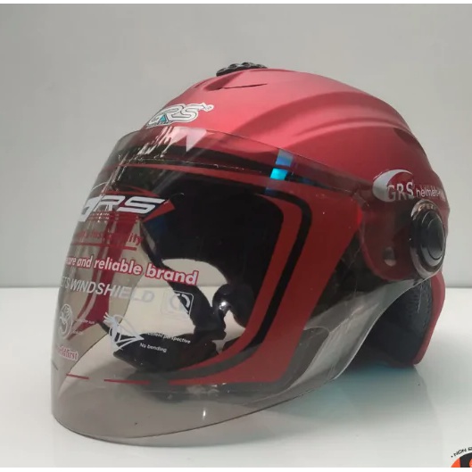 Grs 760 Genuine Full Face Glass - GRS Half Safety Helmet | Shopee Malaysia