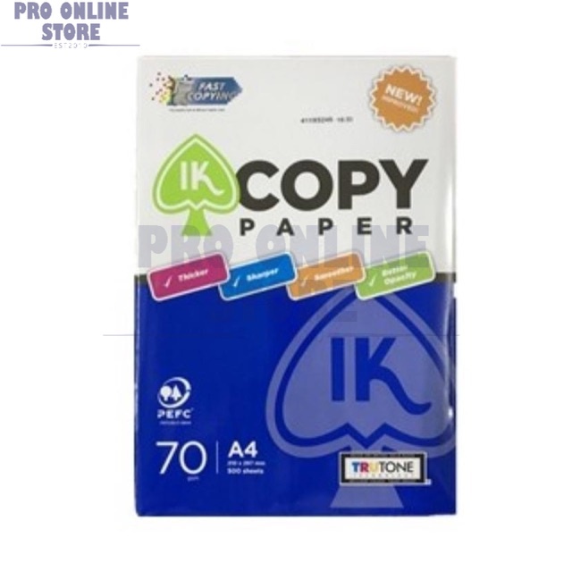 IK Copy A4 Paper - 70gsm (100 sheets/pack) | Shopee Malaysia