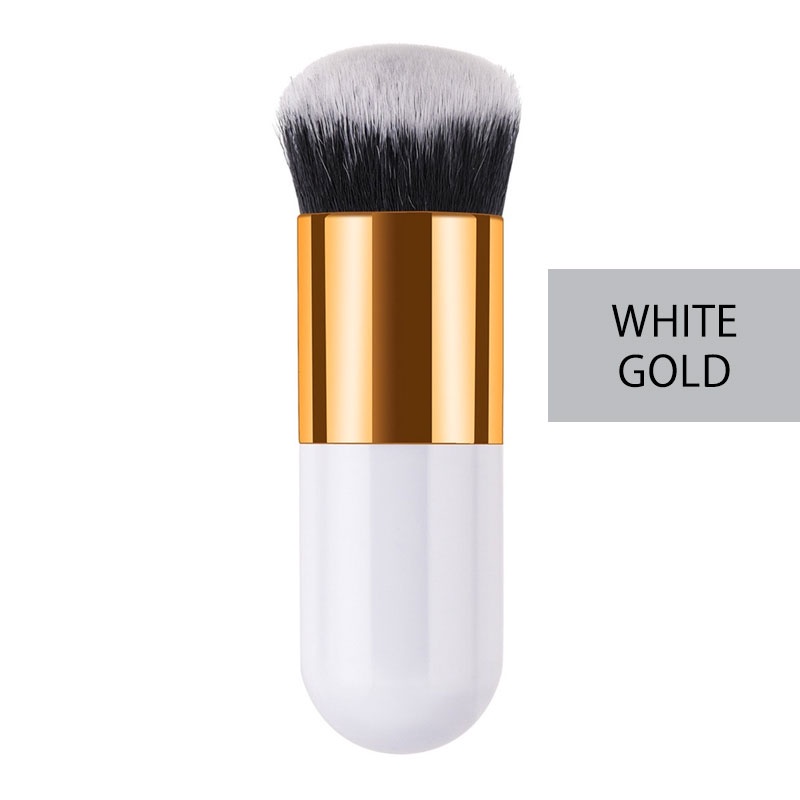 𝗦𝗧𝗥𝗢𝗡𝗚 𝗣𝗢𝗪𝗗𝗘𝗥 𝗚𝗥𝗜𝗣 》Soft Feather Foundation Face Brush Professional ...