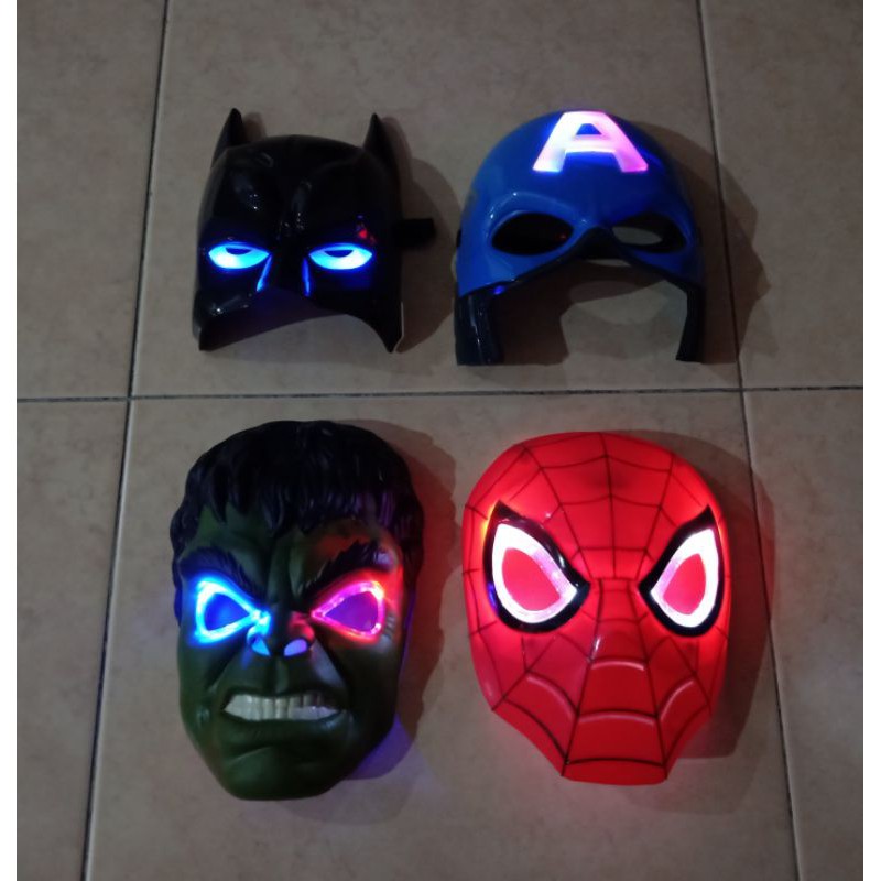 New Avengers Heroes Mask With Light For Kids / Topeng Lampu Avengers ...