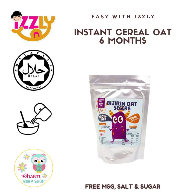 IZZLY Bijiran Barli Segera Bijiran Oat Segera Bayi - Instant Oat Baby ...