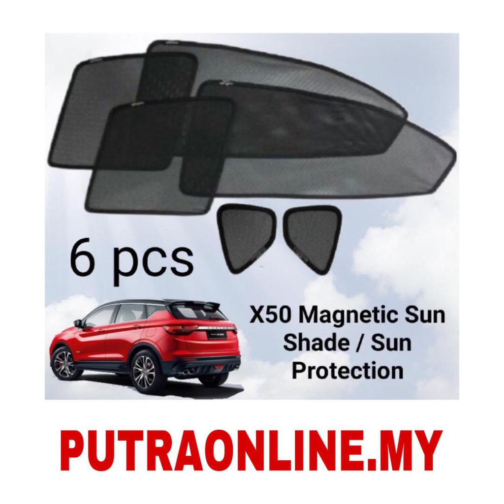 Proton X50 - Magnetic Sun Shade Sun Visor (6pcs) | Shopee Malaysia