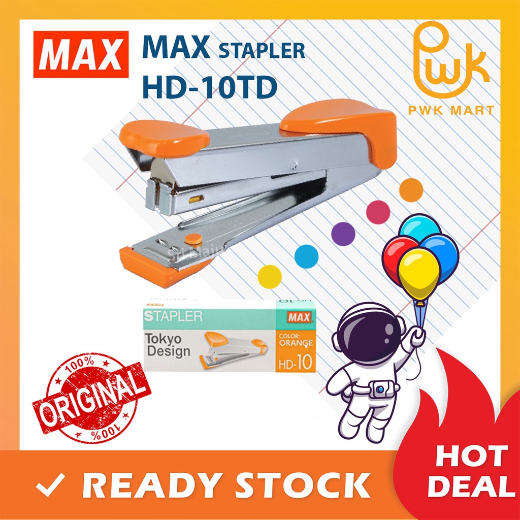🔥Original🔥MAX STAPLER HD-10TD / Paper Stapler (Use Staples MAX No.10-1M ...