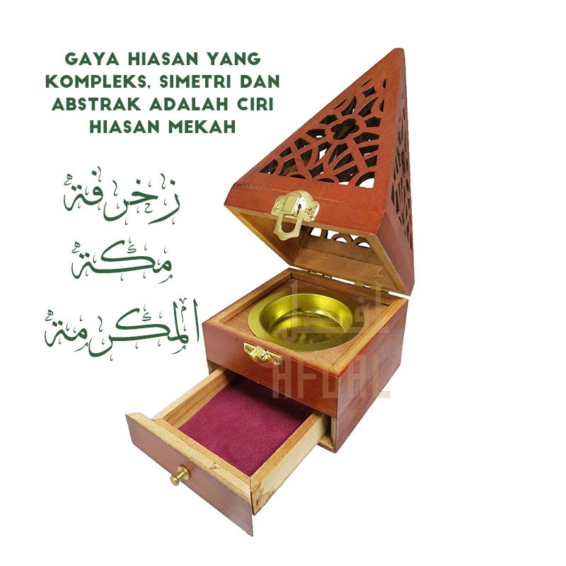 AFDAL 💚 MABKHARA MAKKAH Piramid Bakhoor Burner Incense Burner Arab ...