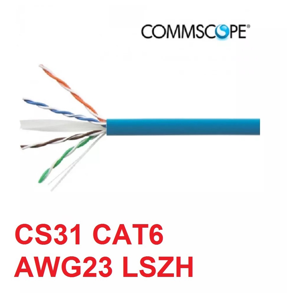 Hotdeal AMP Commscope CS31 Cat6 23AWG LSZH Cable - 30M/50M/100M ( Loose ...