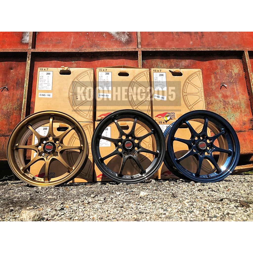 AUTO OPTIONS Thailand CE28 Sport Rim 15x7J 4x100 ET35 CB73.1 - READY ...