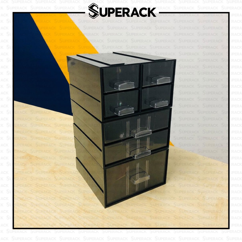 SUPERACK Stackable and Combinable Storage Drawer Super Box | Shopee ...