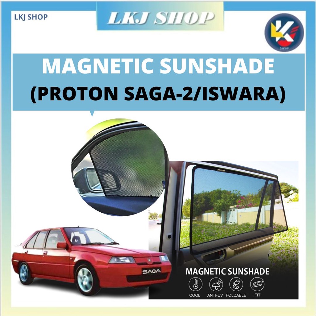 PROTON SAGA OLD / SAGA ISWARA 4 PCS MAGNETIC SUNSHADE FOR PROTON SAGA ...