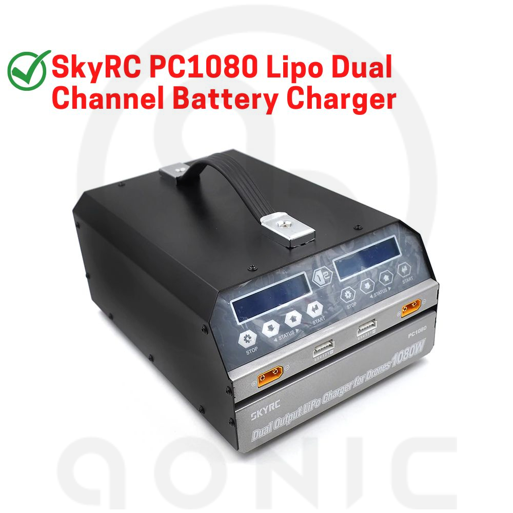 SkyRC PC1080 Lipo Dual Channel Battery Charger 6S 20A 1080W Drone Lipo ...