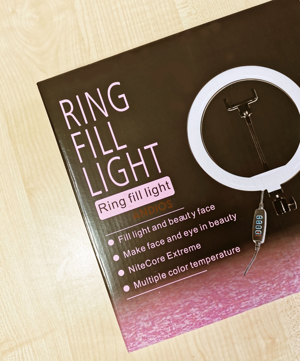 Ring Light LED Video Studio Lighting Lampu Bulat Make Up Tripod 26cm ...