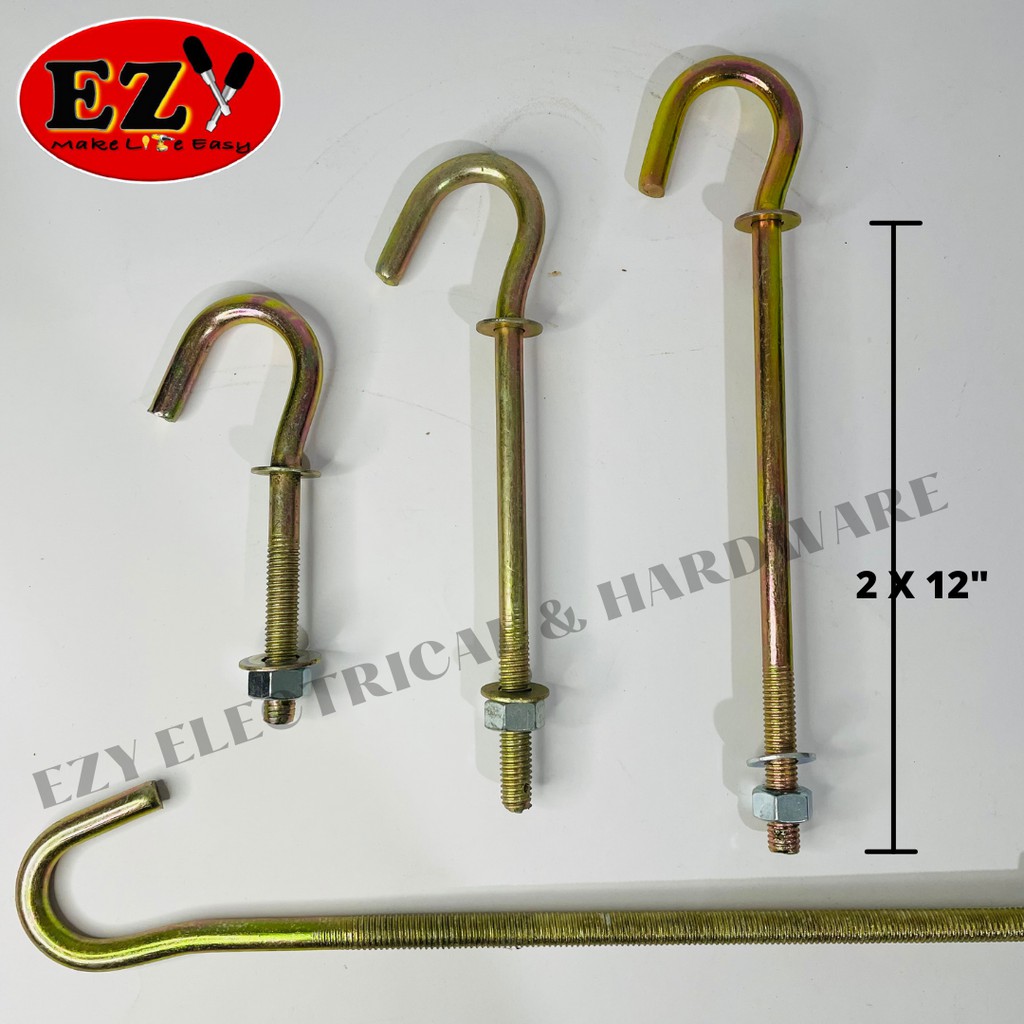 J Hook Fan Ceiling Fan Hook 3 - 12 " | Shopee Malaysia