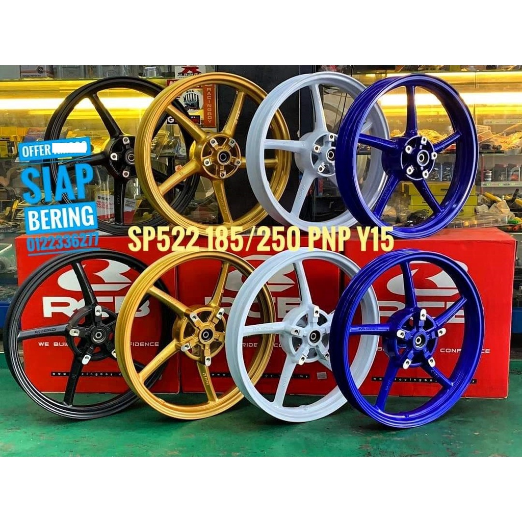 100% ORIGINAL DIJAMIN SP522 RACINGBOY RCB 185/250 -17 Y15 Y16 PNP Y15ZR ...